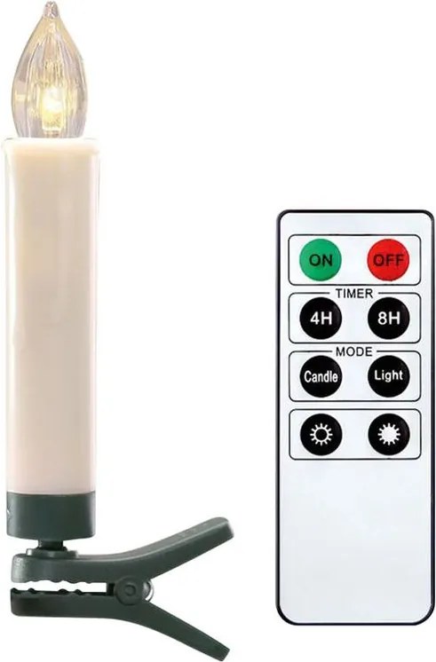 Bezdrátové LED svíčky na stromeček