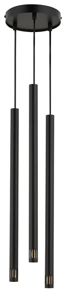 Sigma Lustr na lanku STALACTITE LASER 3xG9/2,5W/230V černá SI0160