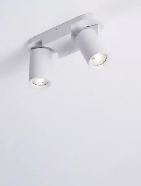 Minimalistické bodové svítidlo Esto 2 Bílá