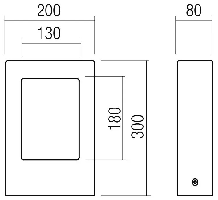 Světla a lustry REDO GROUP Venkovní betonové osvětlení Redo SANDER 91161 3000K IP65 výška 30 cm tmavě šedá