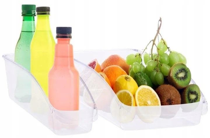 5Five® Organizér do lednice / do zásuvky, transparentní plast FRIGO, M - 32x15x8