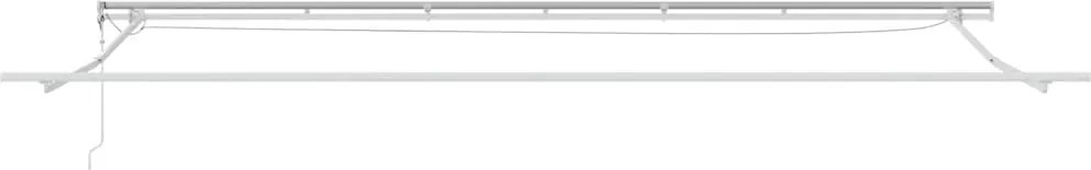 Automatická zatahovací markýza s LED hnědá 600 x 300 cm 3215386