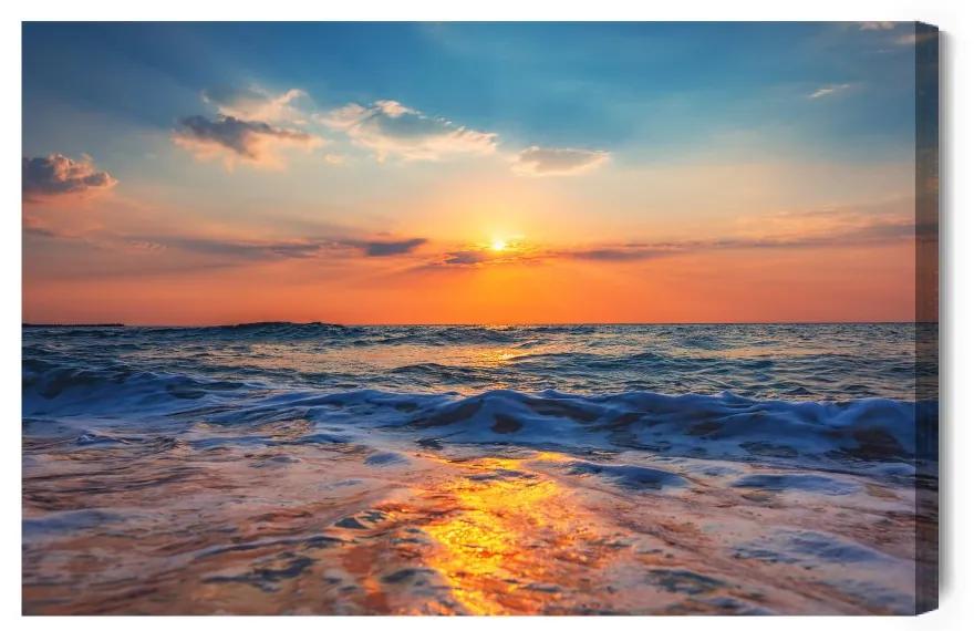 Obraz Krásný Východ Slunce Nad Mořem Nedostatek Nedostatek Přírodní plátno 40x30