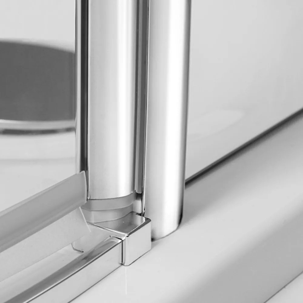 Roth LEGA LINE LLDO1 Jednokřídlé sprchové dveře pro instalaci do niky 90 cm Profil: Lesk, Sklo: Potisk