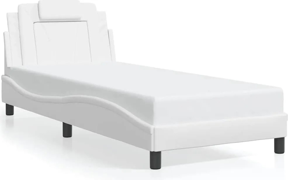 Rám postele Viana bez matrace bílý 90x200 cm umělá kůže 3208069