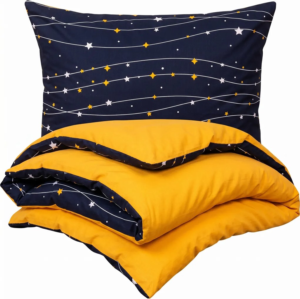 4Home Bavlněné povlečení Night sky, 140 x 220 cm, 70 x 90 cm