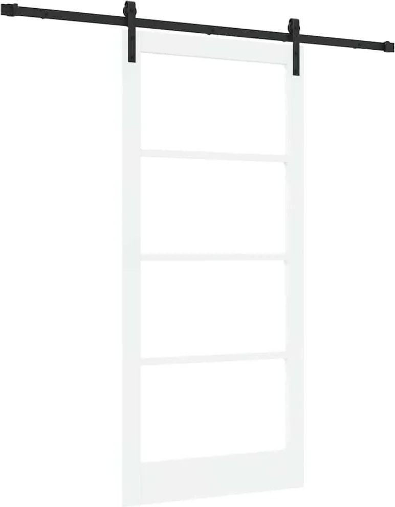 Posuvné dveře ORKDAL Bílá a černá 93 x 202 cm 3331868