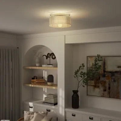 HOMCOM Stropní lampa s akrylovým stínidlem, kov, kompatibilní s halogenovými a LED žárovkami