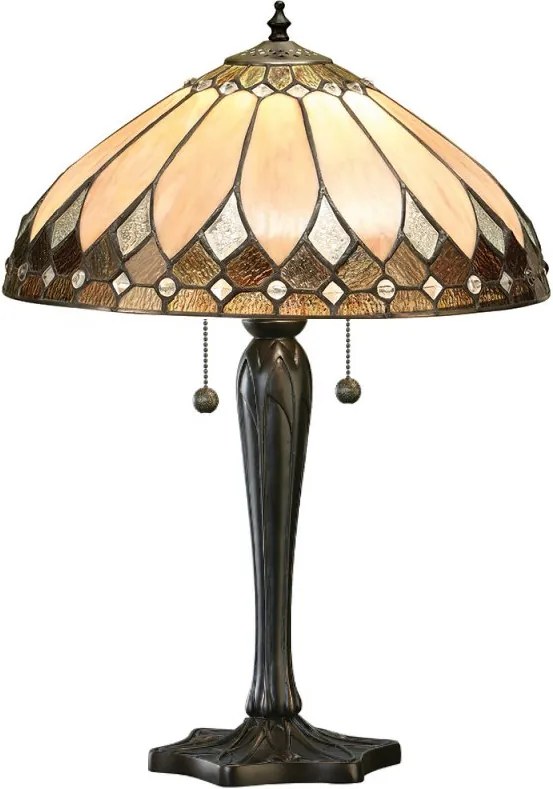 Vitrážová stolní lampa LBL048 Shick (Polarfox)