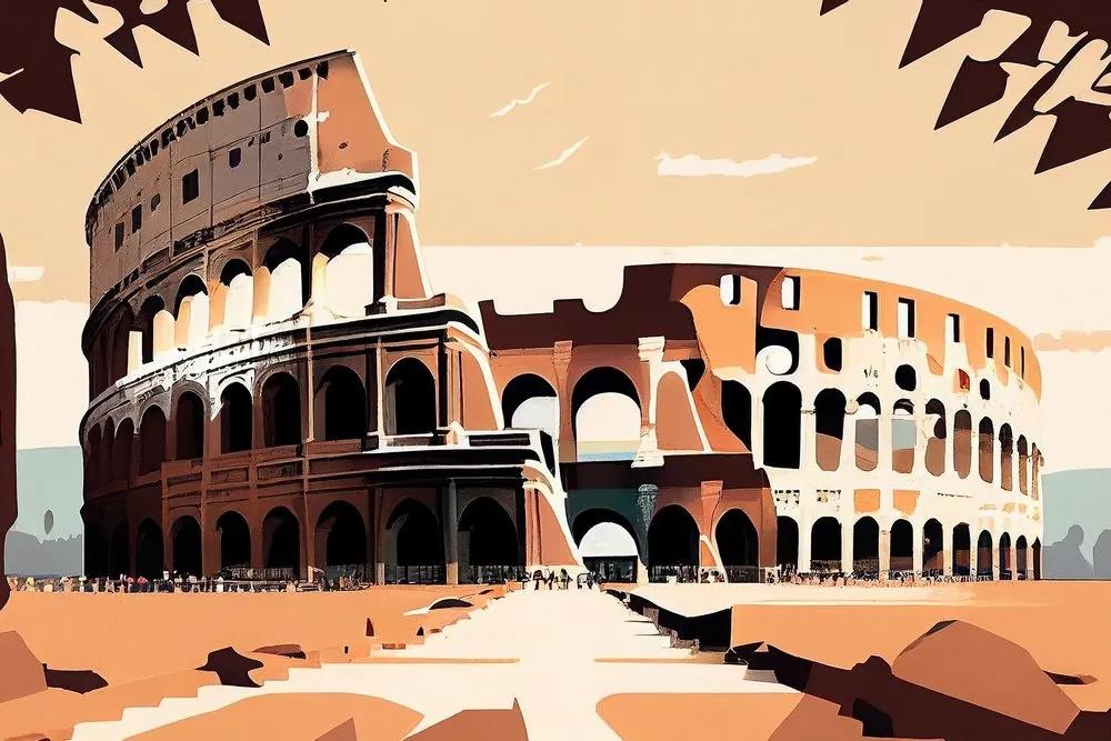 Obraz koloseum v Římě - 120x80