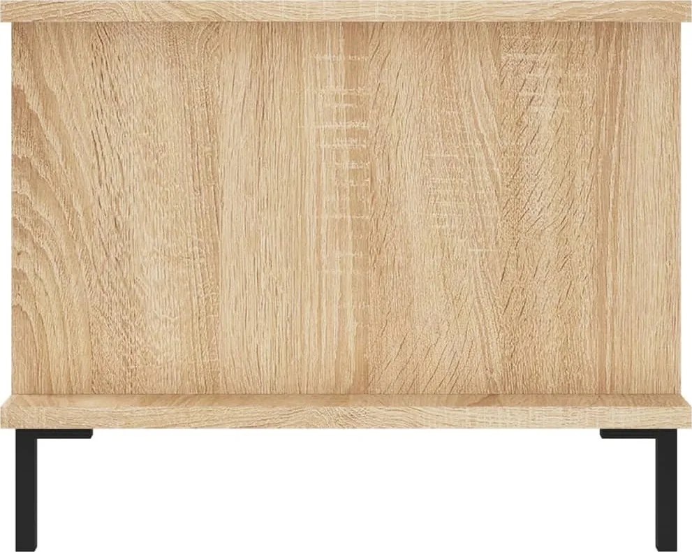 vidaXL Konferenční stolek 90 x 50 x 40 cm kompozitní dřevo [829495] Barva: hnědý dub