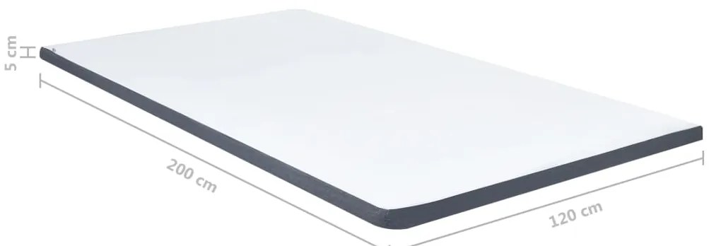 vidaXL Marketos Vrchní matrace na postel boxspring 200 x 120 x 5 cm středně měkký