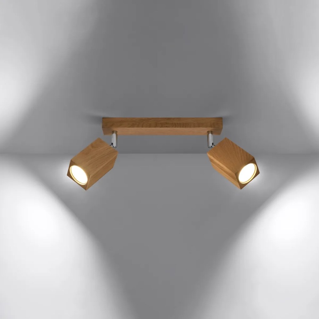 Sollux Lighting Stropní svítidlo KEKE 2 dub