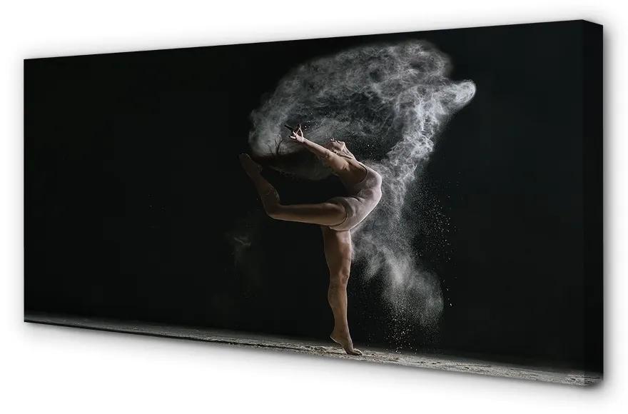 Obrazy na plátně žena kouř 140x70 cm