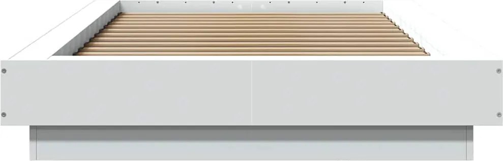 Rám postele s LED osvětlením bílý 100 x 200 cm kompozitní dřevo 3281112