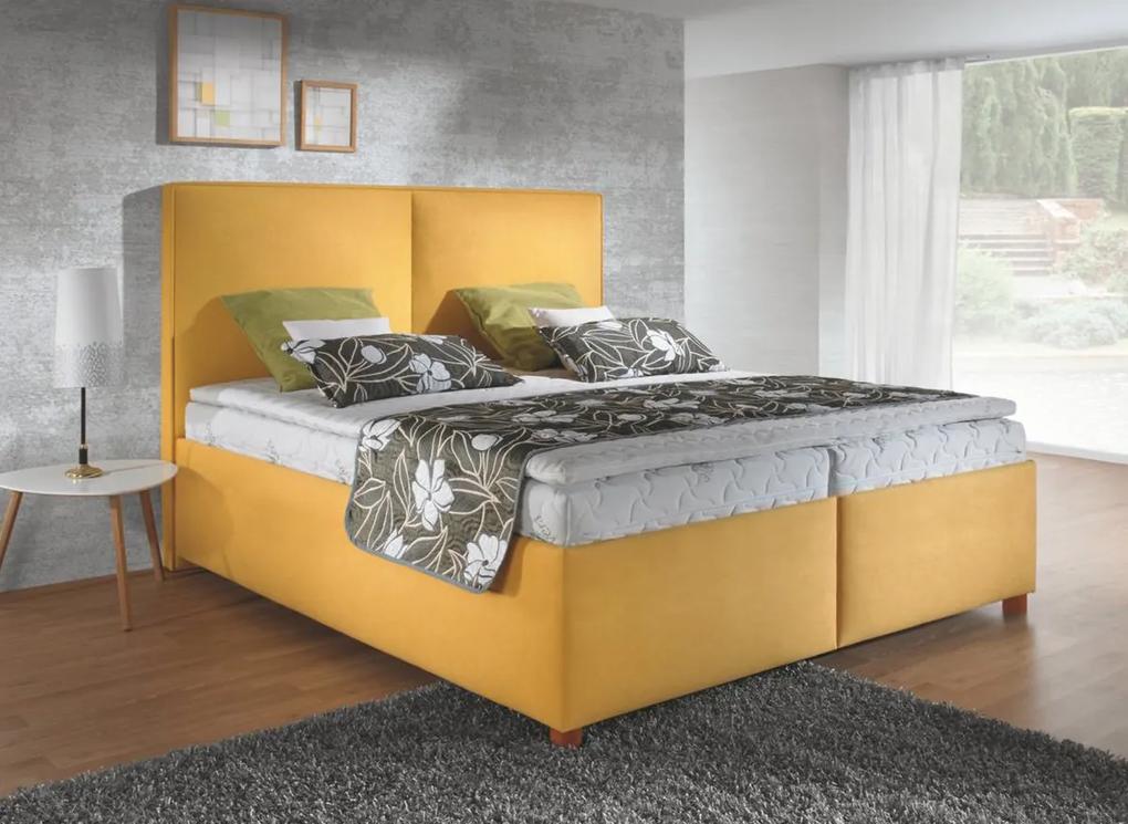 NEW DESIGN postele Boxspring postel MARCO bez úložného prostoru, 160×200 cm Velikost postele: 160 × 200 cm