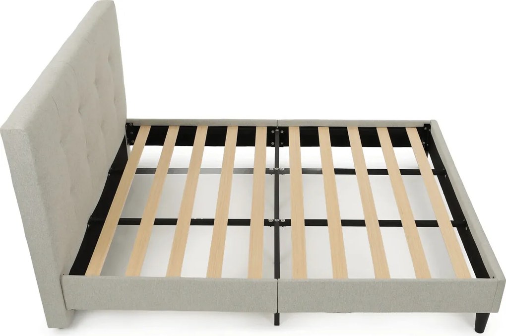 Autronic Čalouněná dvoulůžková postel BED-M160 Barva potahu: Krémová