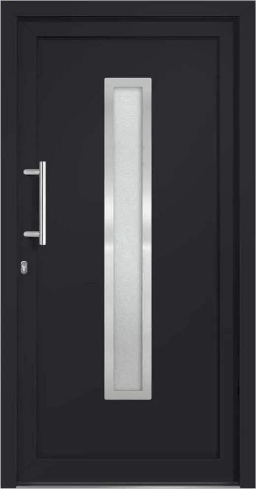 vidaXL Vchodové dveře bílé 98 x 208 cm [279238] Barva: antracitová zvenku / bílá uvnitř