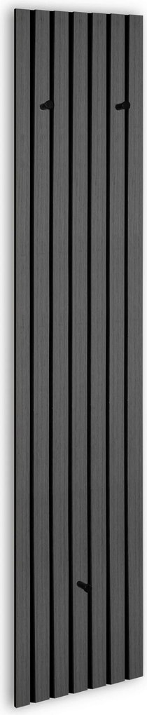 XXXLutz ŠATNÍ PANEL, šedá, černá, 25/160/7 cm Xora - Šatní panely - 001234013004