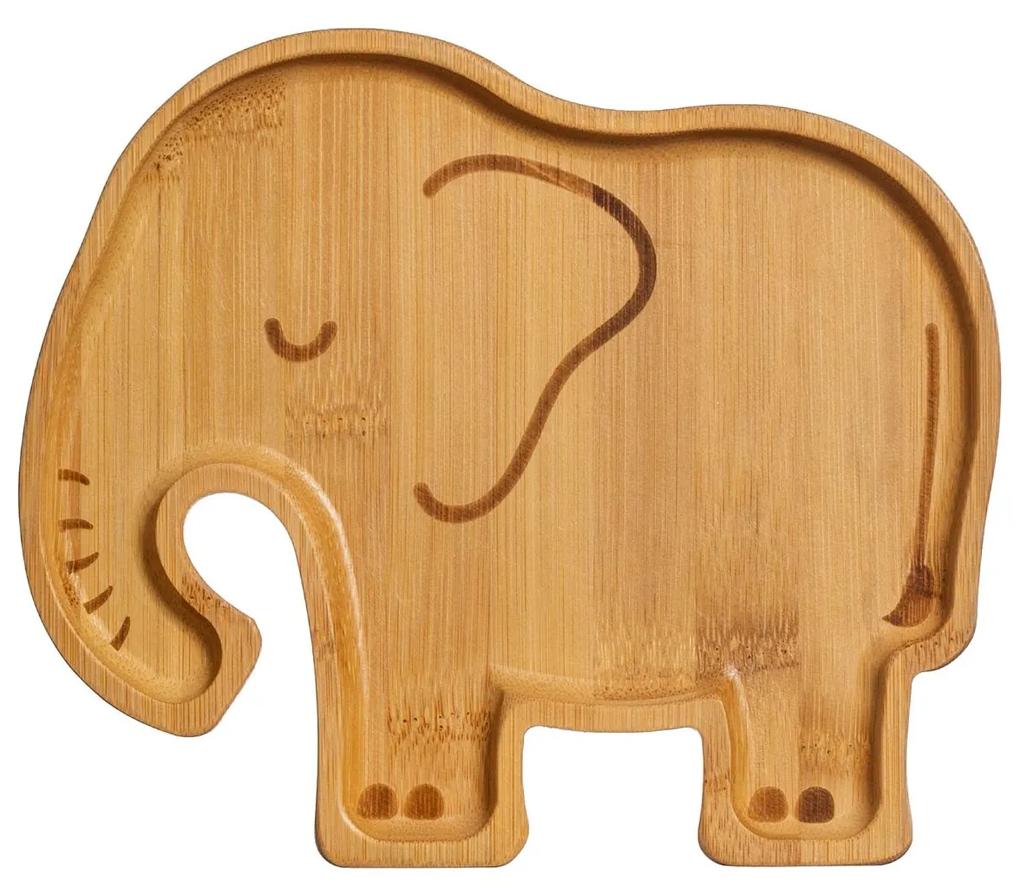 Sass & Belle Bambusový talířek ve tvaru slona Elephant Bamboo