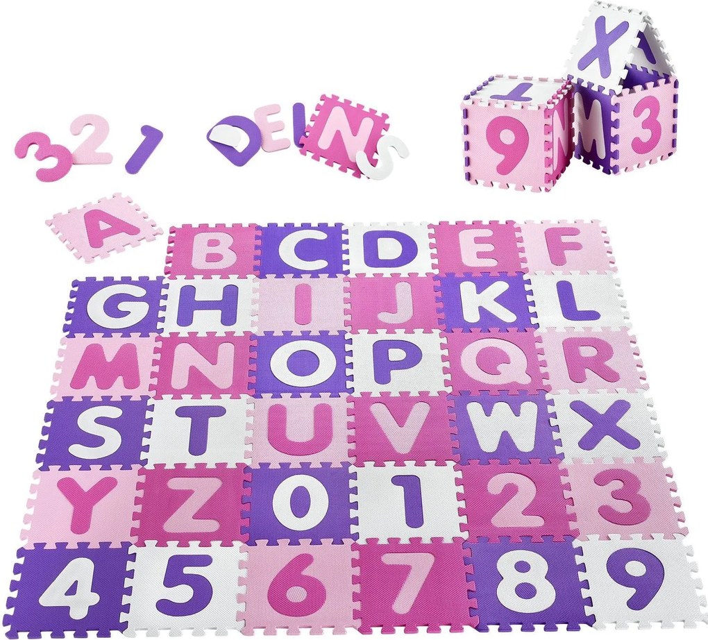 Juskys Dětská pěnová puzzle podložka Kim Barva: vícebarevná