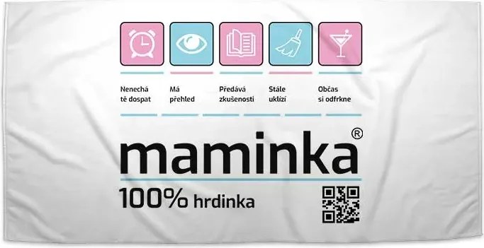 Sablio Ručník Maminka - 70x140 cm