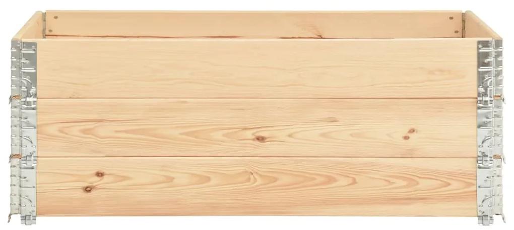 Vyvýšené záhony 3 ks 50 x 150 cm masivní borové dřevo,  3055167