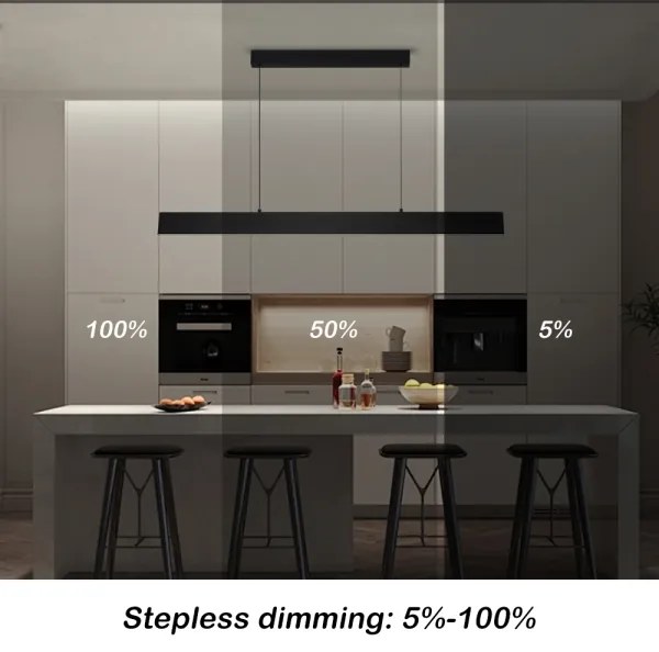 Brilagi - LED Stmív. lustr na lanku SLIMLINE LED/40W/230V 3000-6000K černá + DO