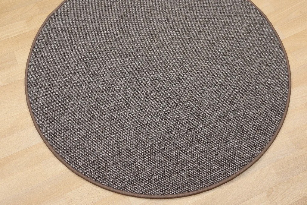 Vopi koberce Kusový koberec Porto hnědý kruh - 80x80 (průměr) kruh cm