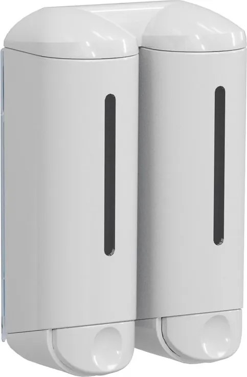 MARPLAST MARPLAST, SHOWER MEDIUM dvojitý dávkovač tekutého mýdla 2x250ml, bílá, A94801