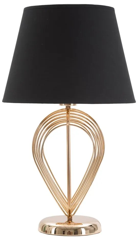 Černá stolní lampa Mauro Ferretti Maxt, ø 32,5 cm