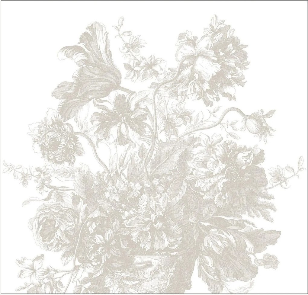 Tapeta Frans Uyterlinde - Engraved Flowers