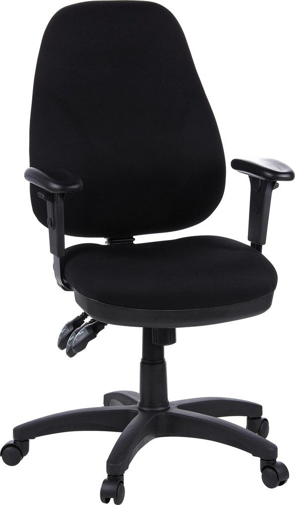 XXXLutz OTOČNÁ ŽIDLE, plochá tkanina, černá MID.YOU - Online Only kancelářské židle - 001918070101