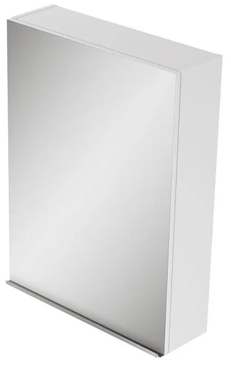 Cersanit Zrcadlová skříňka virgo 40 bílá s černými úchyty (S522-009)