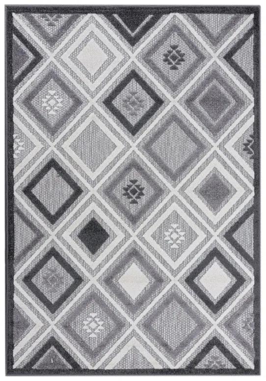 Moderní kusový koberec AVENTURA ED38C šedý Rozměr: 120x170 cm