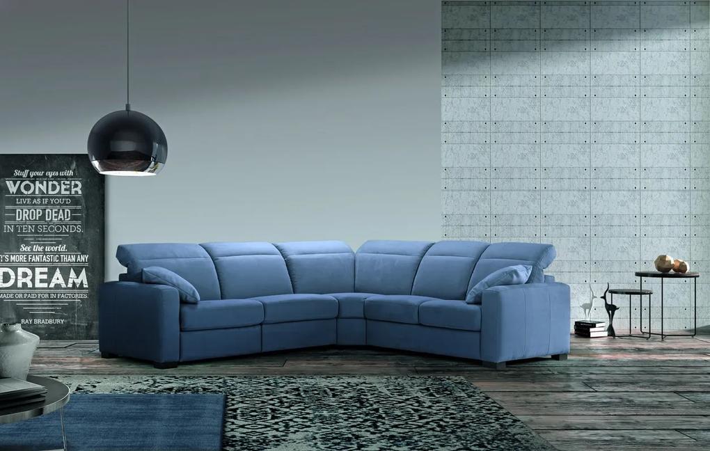 Pregio Italia sofa&relax Rohová polohovací pohovka ZAK Provedení: 3 místná + lehátko, Vzorník látek: tekno fibra 02 linen