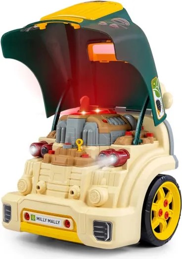 Auto s motorem N-GINE zelené