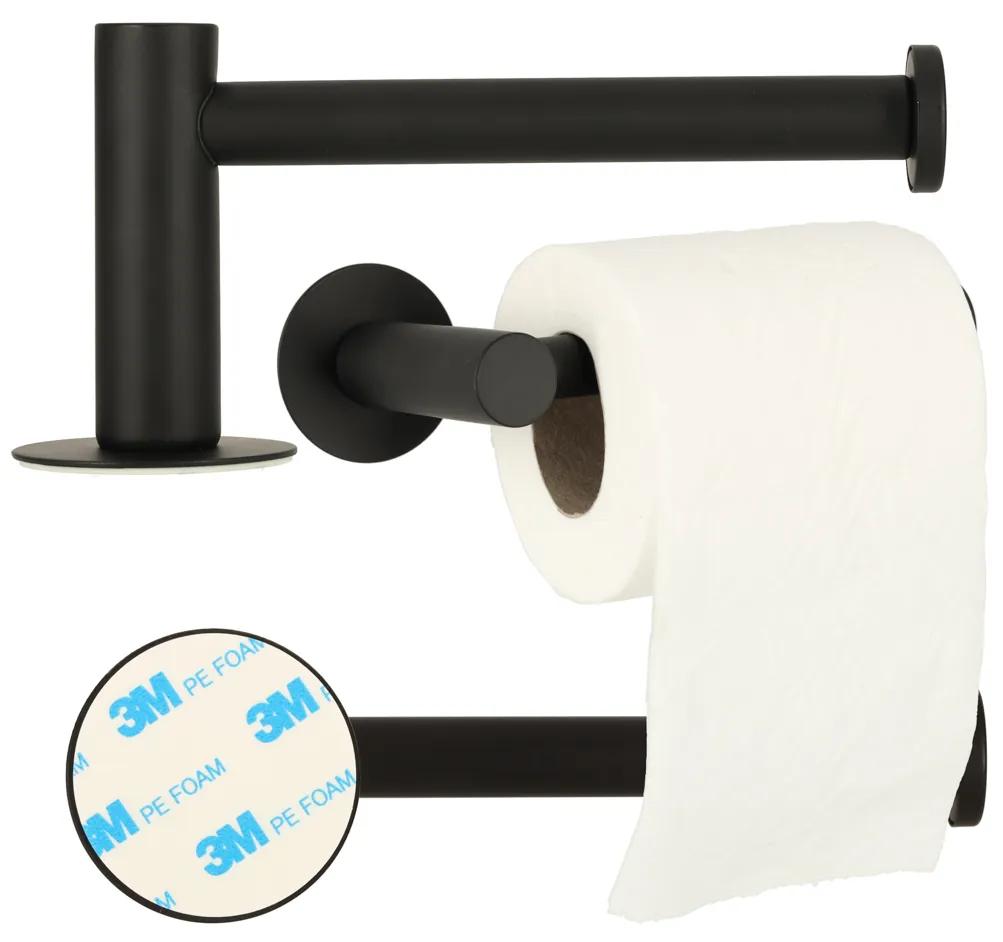 KIK KX4316 Držák toaletního papíru Loft černý WC