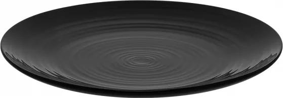 Lunasol - Talíř mělký Coupe Spiral černý 23 cm - Gaya (451904)