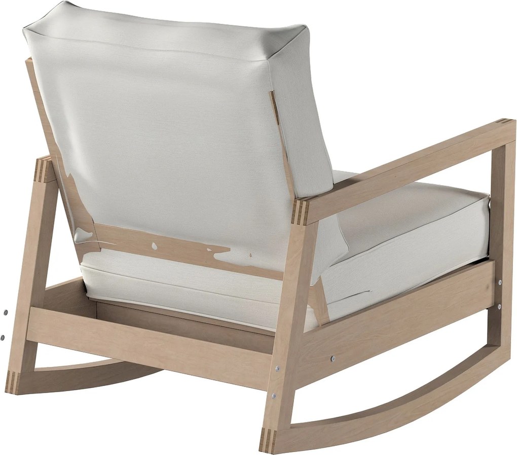 Potah na křeslo IKEA Lillberg barva šedá látka lesklé, pletený vzor, sametová