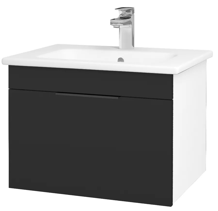 Dřevojas Koupelnová skříň ASTON SZZ 60 Varianta: N01 Bílá lesk / Úchytka T03 / D20 Galaxy