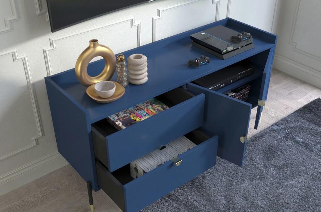 TV stolek BERNARD, modrý