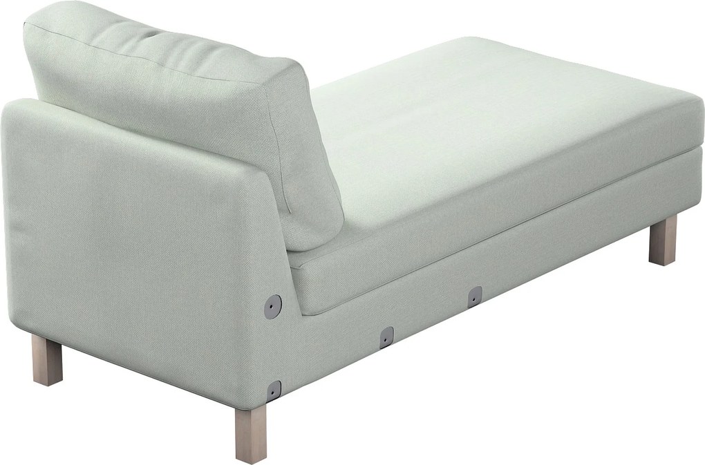 Potah na přídavný šezlong IKEA Karlstad, krátký barva modrá látka pletený vzor