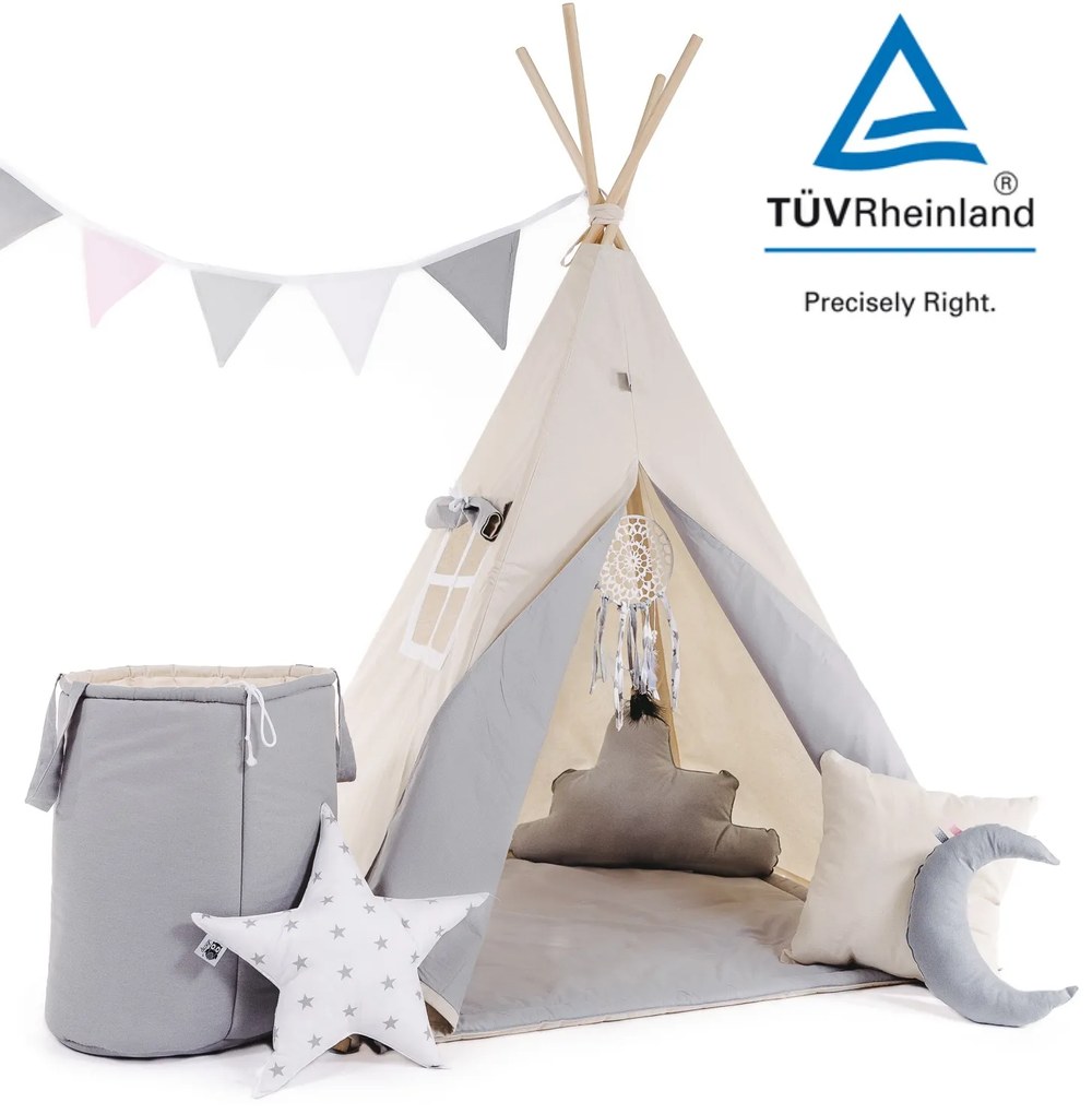 AKCE set teepee stan pro děti béžový varianta: standard + CASH BACK 500 Kč