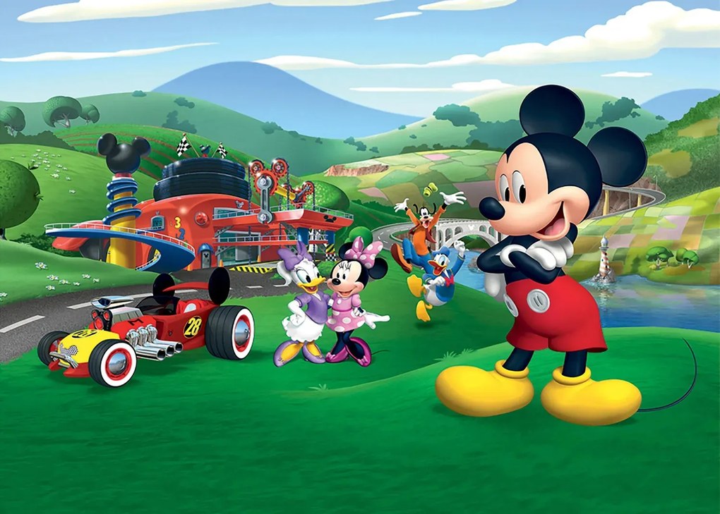 Dětská vliesová fototapeta na zed' Mickey Mouse Doma, Disney | 360 x 270 cm | DFTDNXXL 5071
