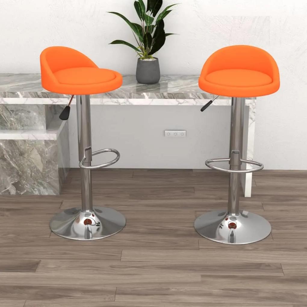 vidaXL Barové stoličky 2 ks umělá kůže [333555] Barva: Černá