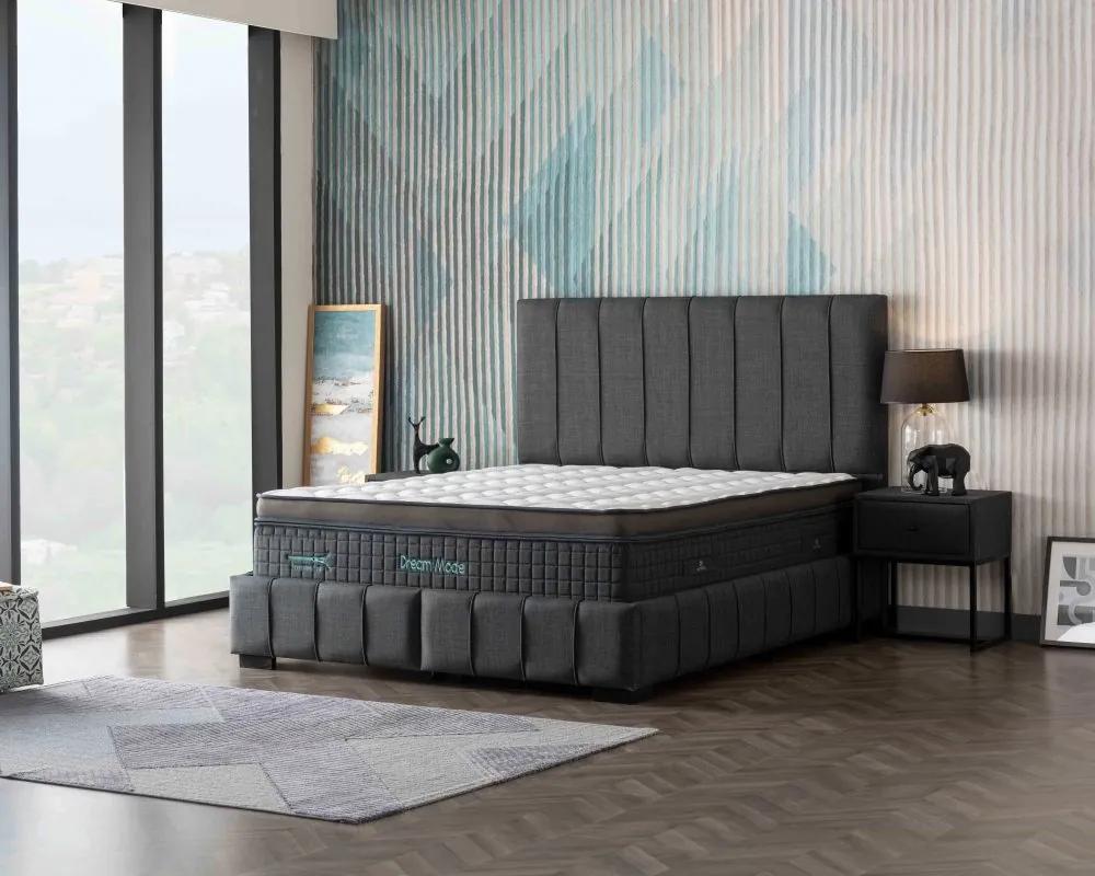 Čalouněná postel DREAM MODE NEW - antracit 180 × 200 cm