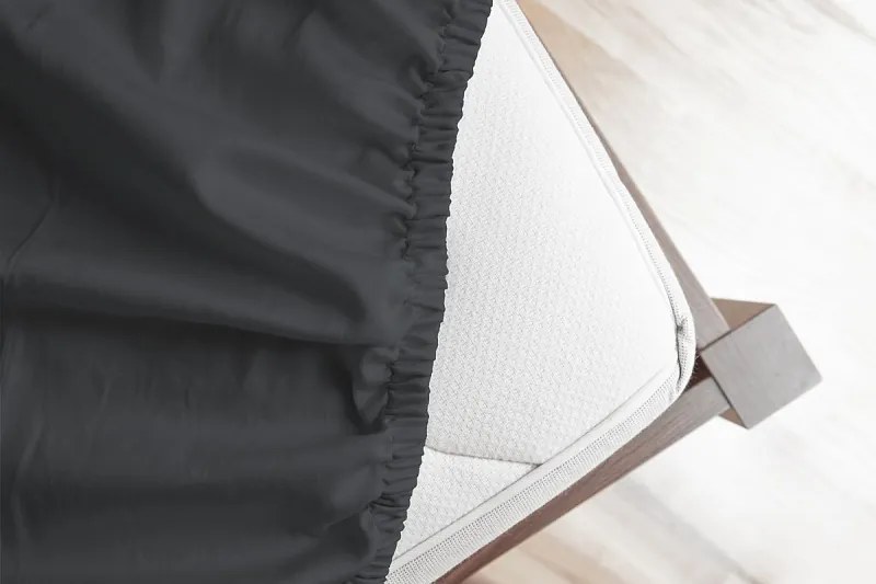 Matějovský napínací prostěradlo jersey s elastanem standard Antracitové na matraci: 180 x 200 cm