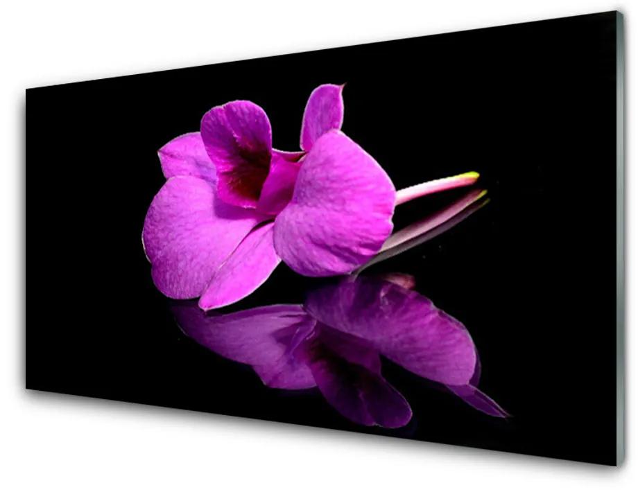 Obraz na skle Květiny Mtvá Příroda 140x70 cm