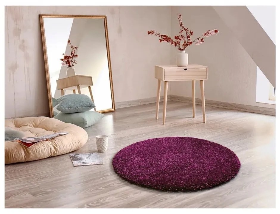 Fialový koberec Universal Aqua Liso, ø 80 cm